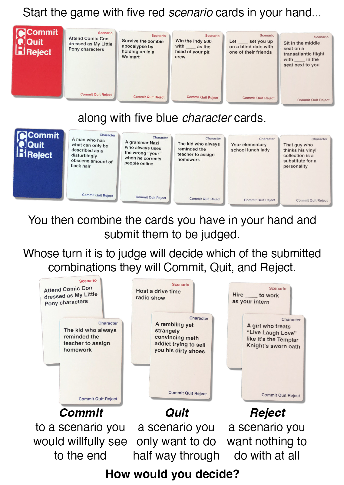 Rules – Commit Quit Reject